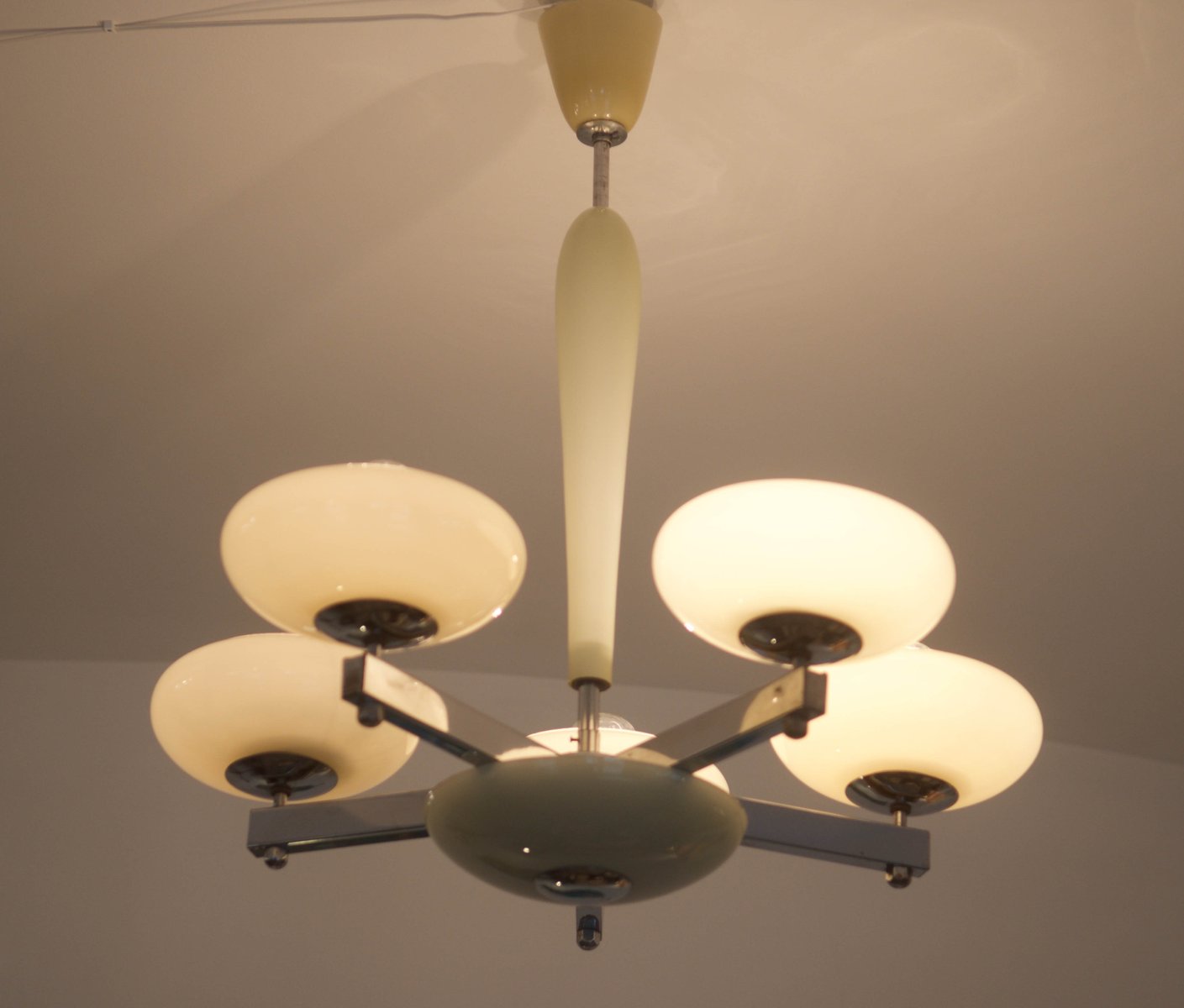 Large Art Deco Ceiling Light, 1930s for sale at Pamono