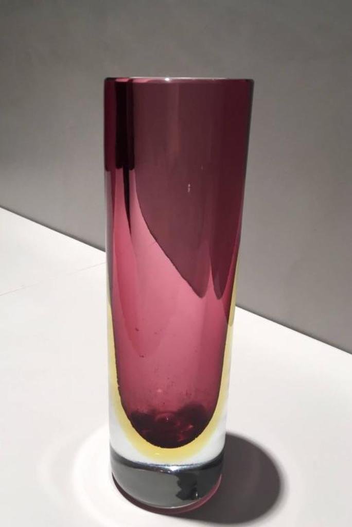 Vintage Pink Glass Vase From Murano For Sale At Pamono
