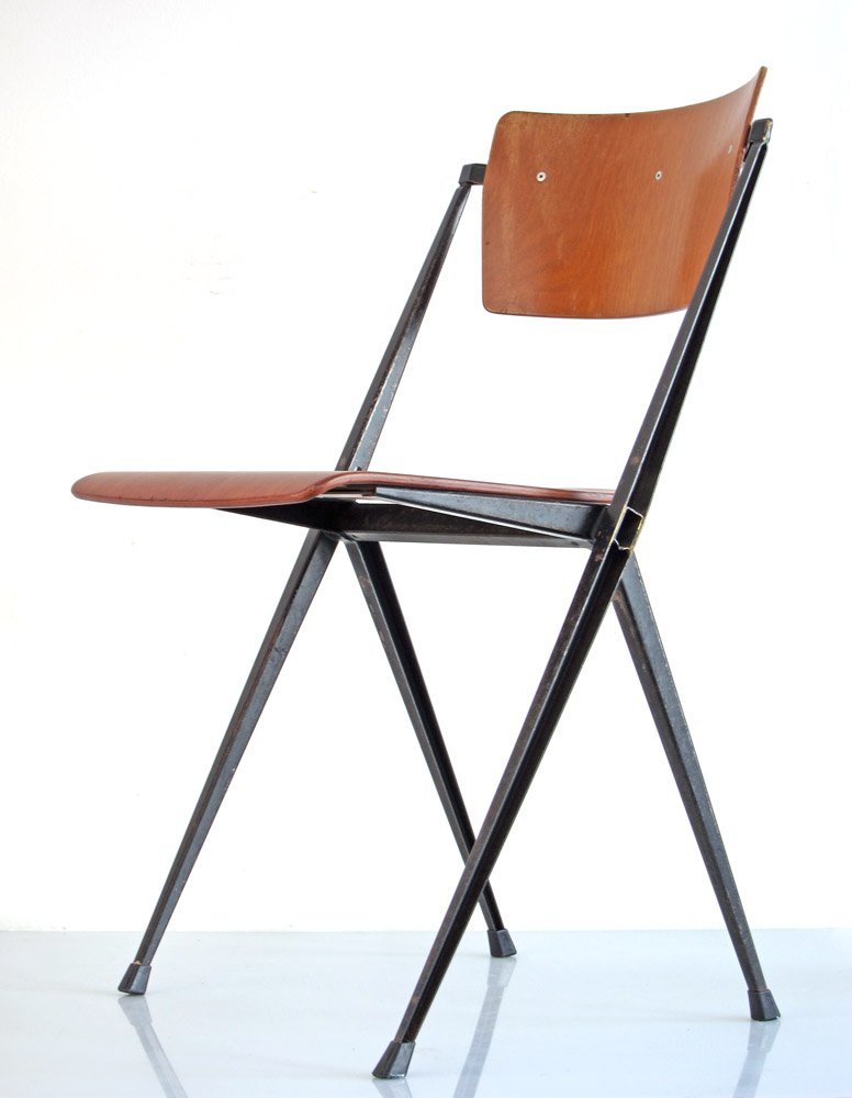 Vintage Pyramid Chair by Wim Rietveld for Ahrend Cirkel for sale at Pamono