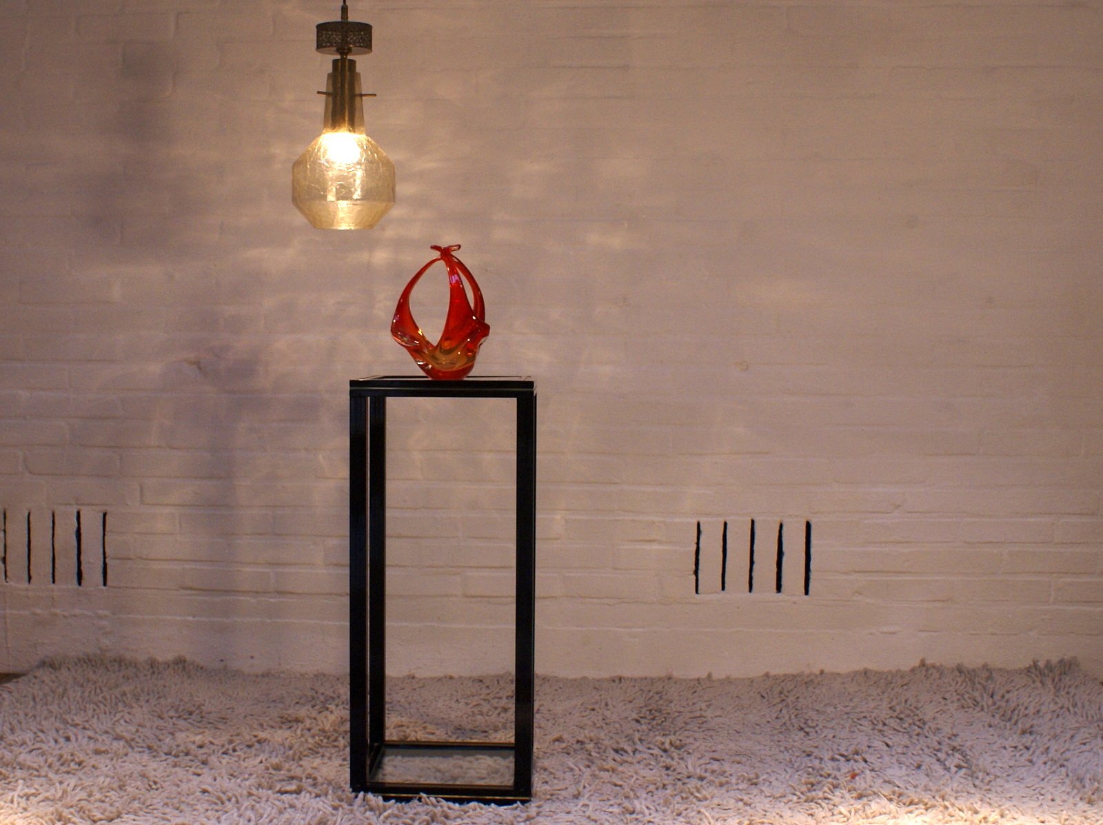 Vintage German Broken Glass Lamp For Sale At Pamono