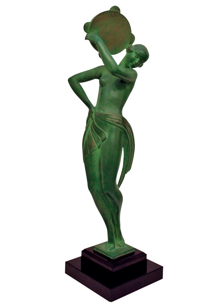 Farandole Art Deco Metal Sculpture by Fayral, 1930s for sale at Pamono Farandole Art Deco Metal Sculpture by Fayral, 1930s for sale at Pamono