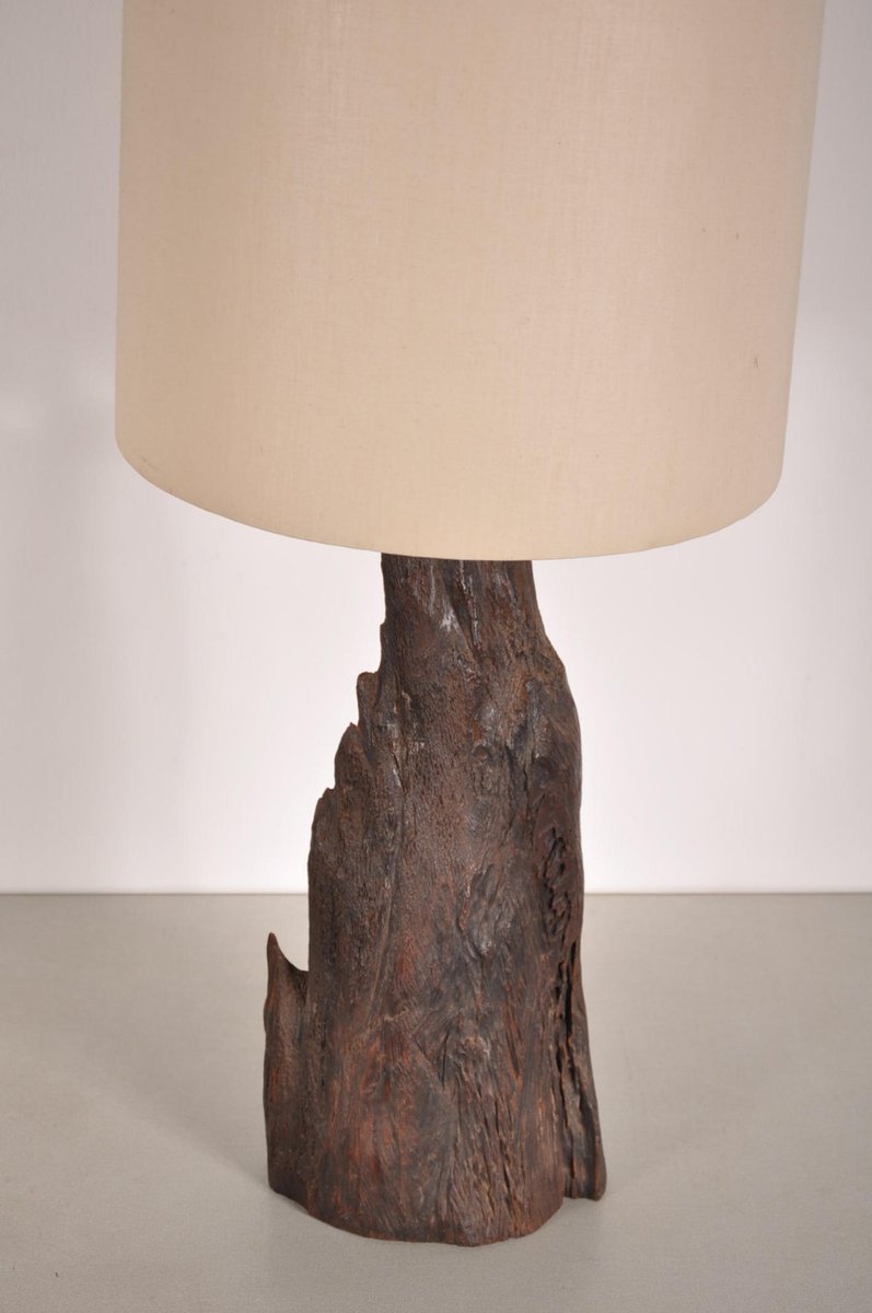 Vintage Tree Trunk Table Lamp for sale at Pamono